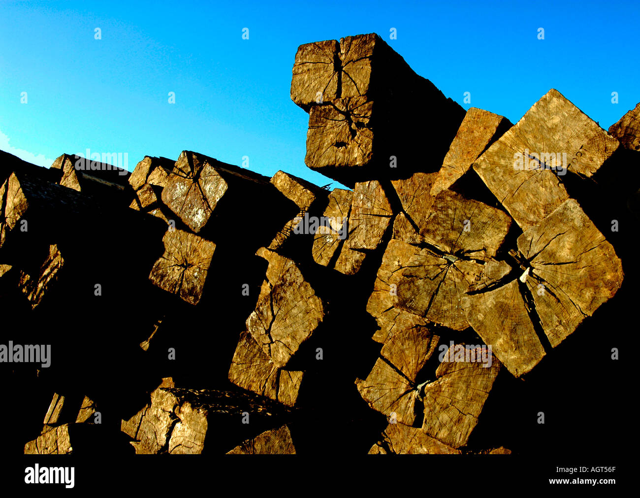 Stack of railroad ties Stock Photo - Alamy