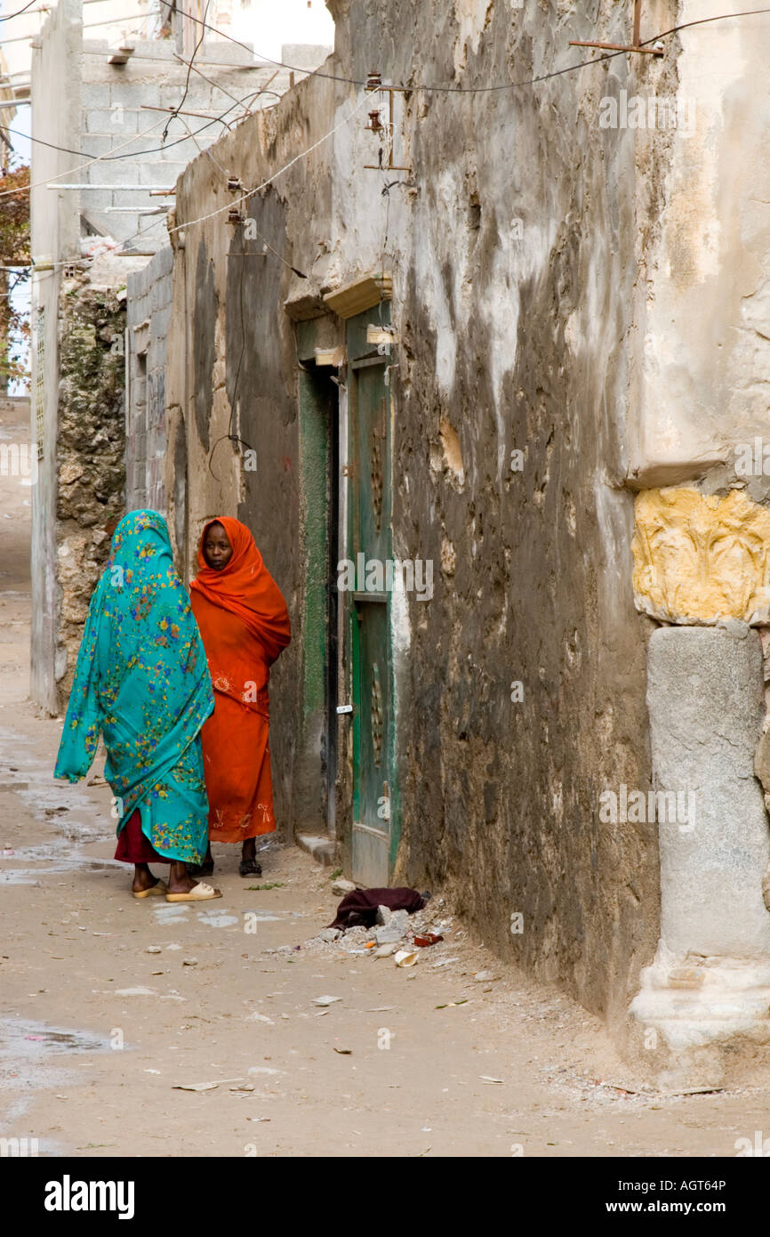 Tripoli Libya African Immigrants Talking in Medina Street Many sub ...