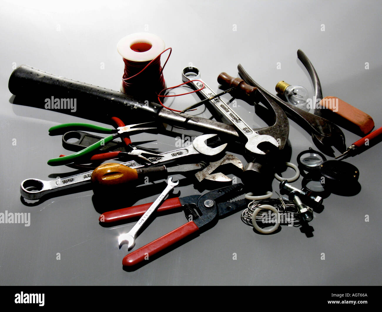 Still life with tools Stock Photo - Alamy