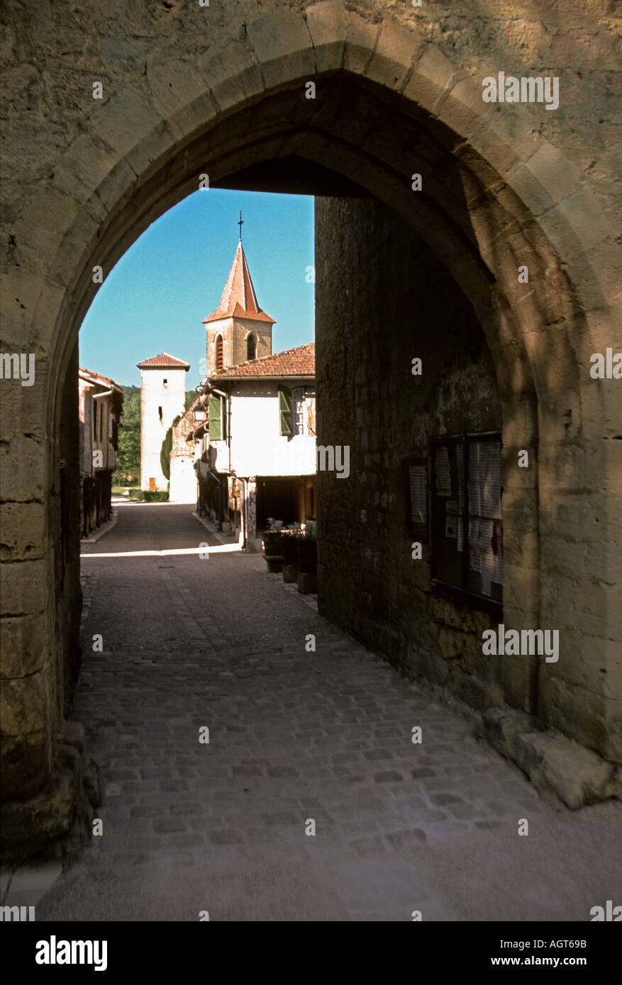 Gateway in the fortified tower at Tillac Stock Photo - Alamy