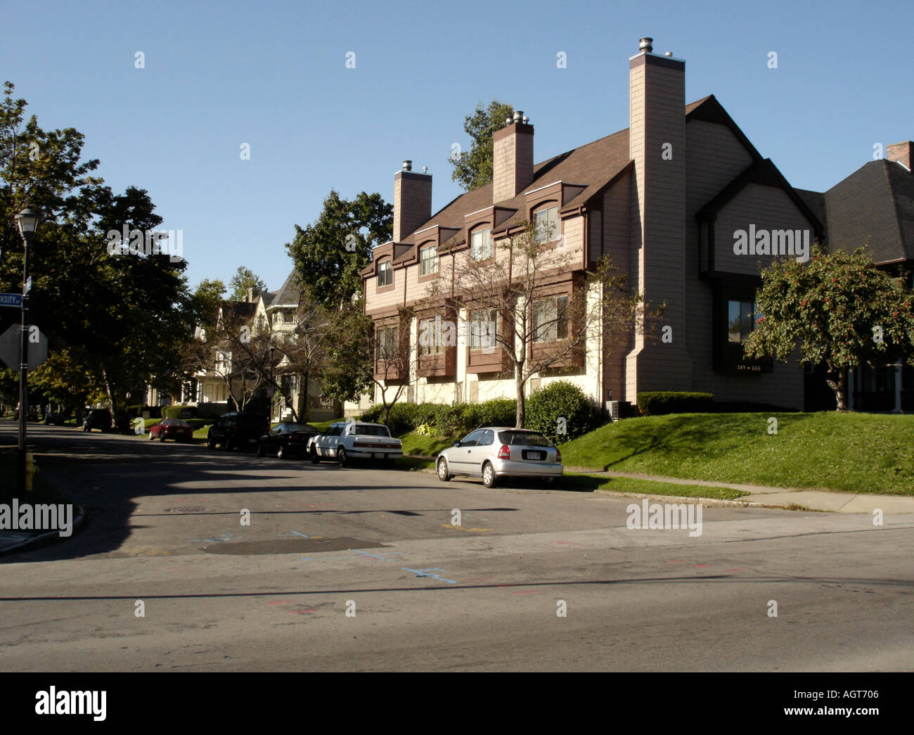 Residential street in Rochester NY USA Stock Photo - Alamy