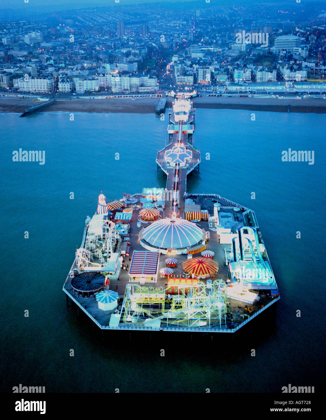 Brighton palace pier aerial hi-res stock photography and images - Alamy
