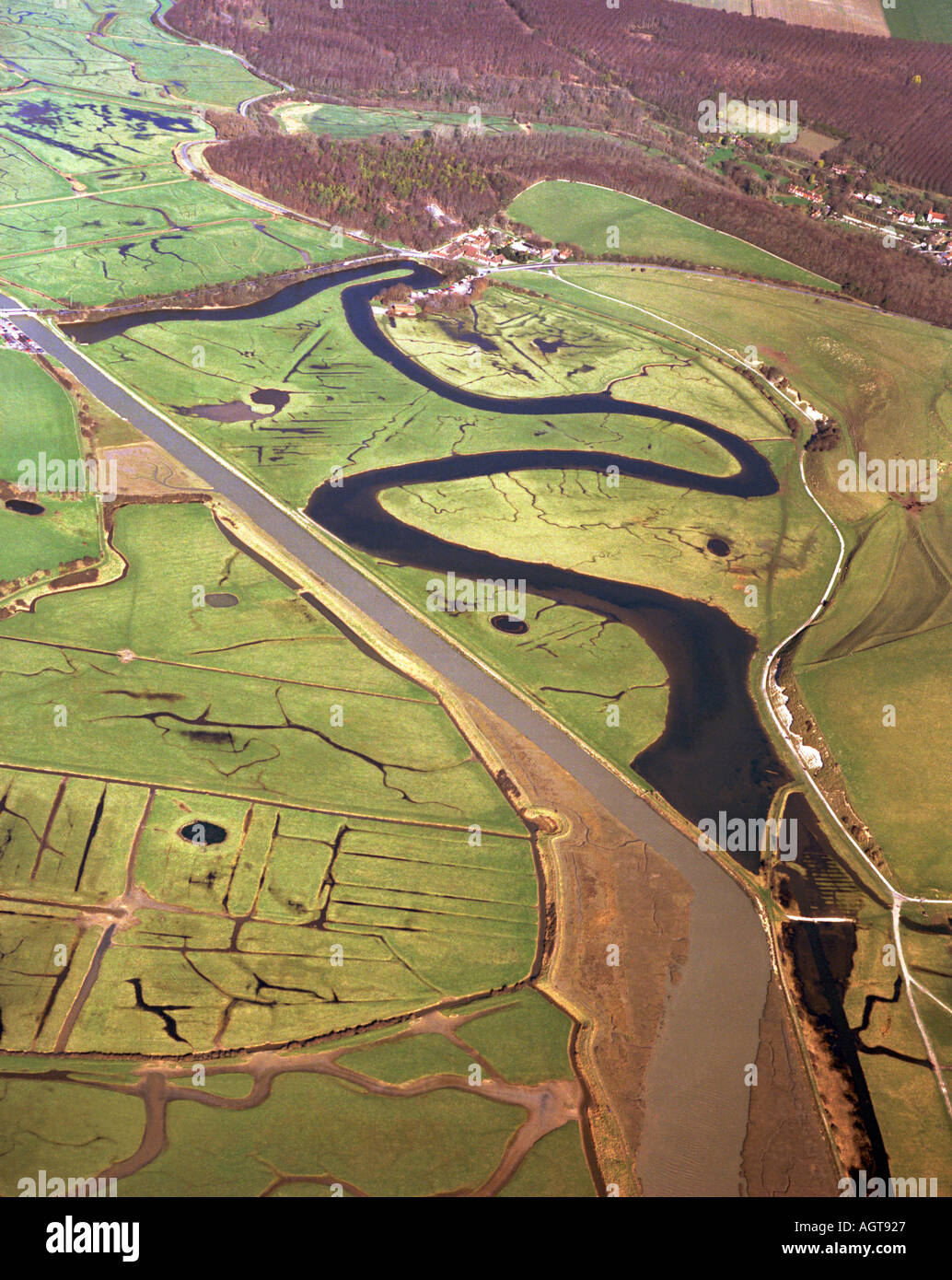 River cuckmere aerial hi-res stock photography and images - Alamy