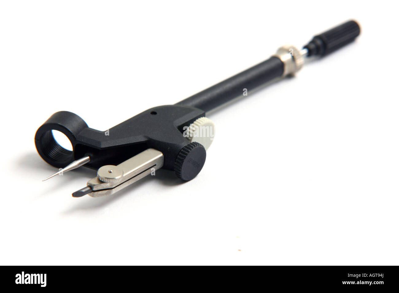 architectural instruments caliper closeup isolated to white Stock Photo ...