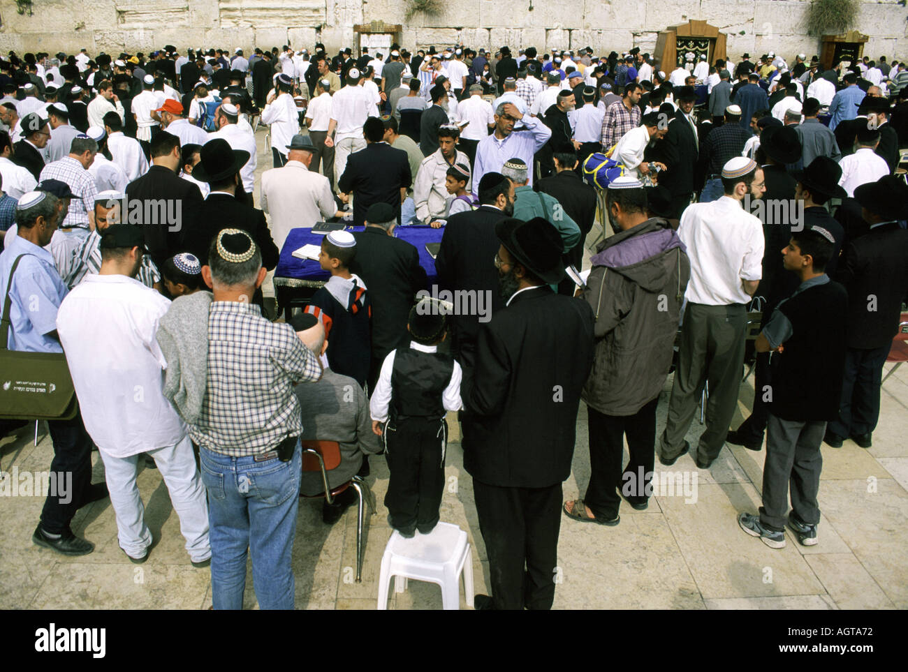 Jews at Western Wall Jerusalem Al Quds Israel Palestine Stock Photo - Alamy