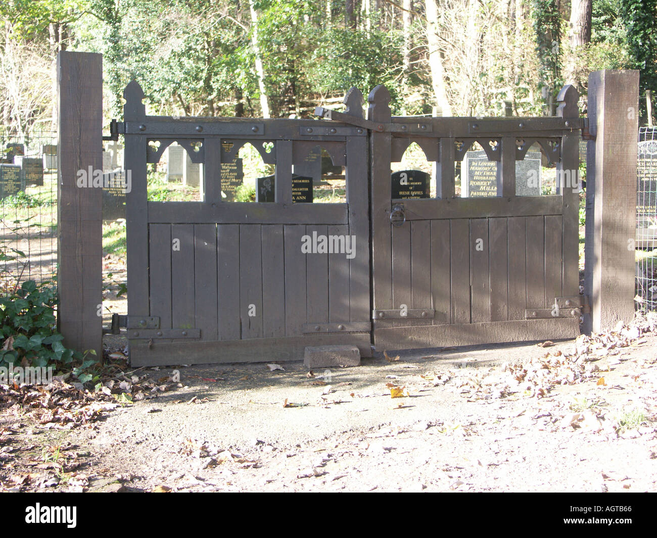 Churchyard Gates at Hopwas Stock Photo - Alamy