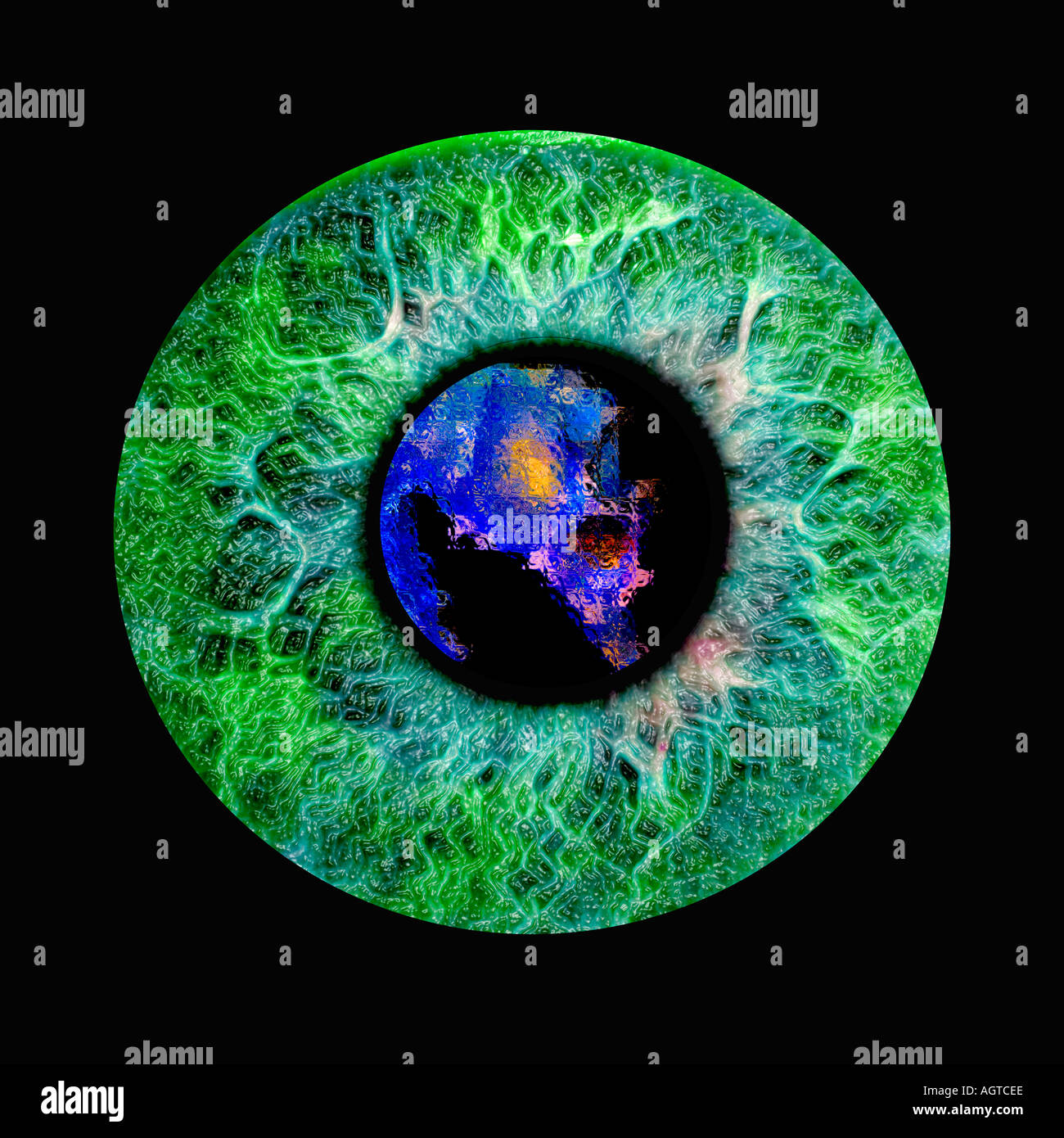 Conceptual Design of the Iris of the Eye Stock Photo - Alamy