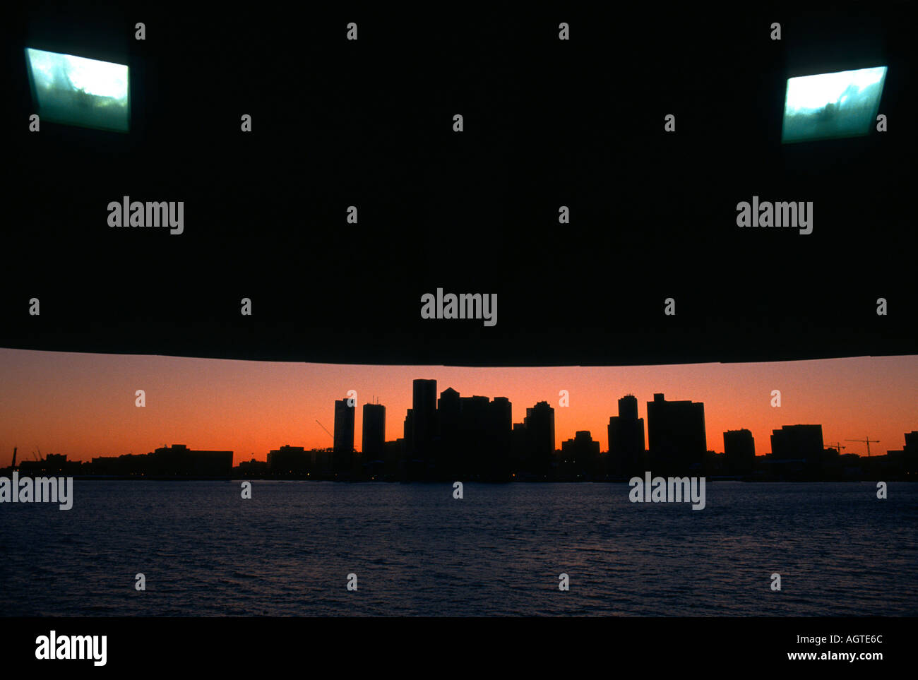 Boston massachusetts sunset harbour hi-res stock photography and images - Alamy