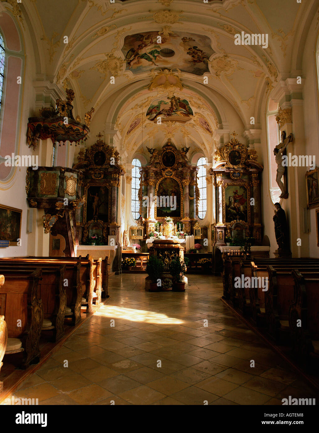 Church St. Marinus and Arianus Stock Photo - Alamy