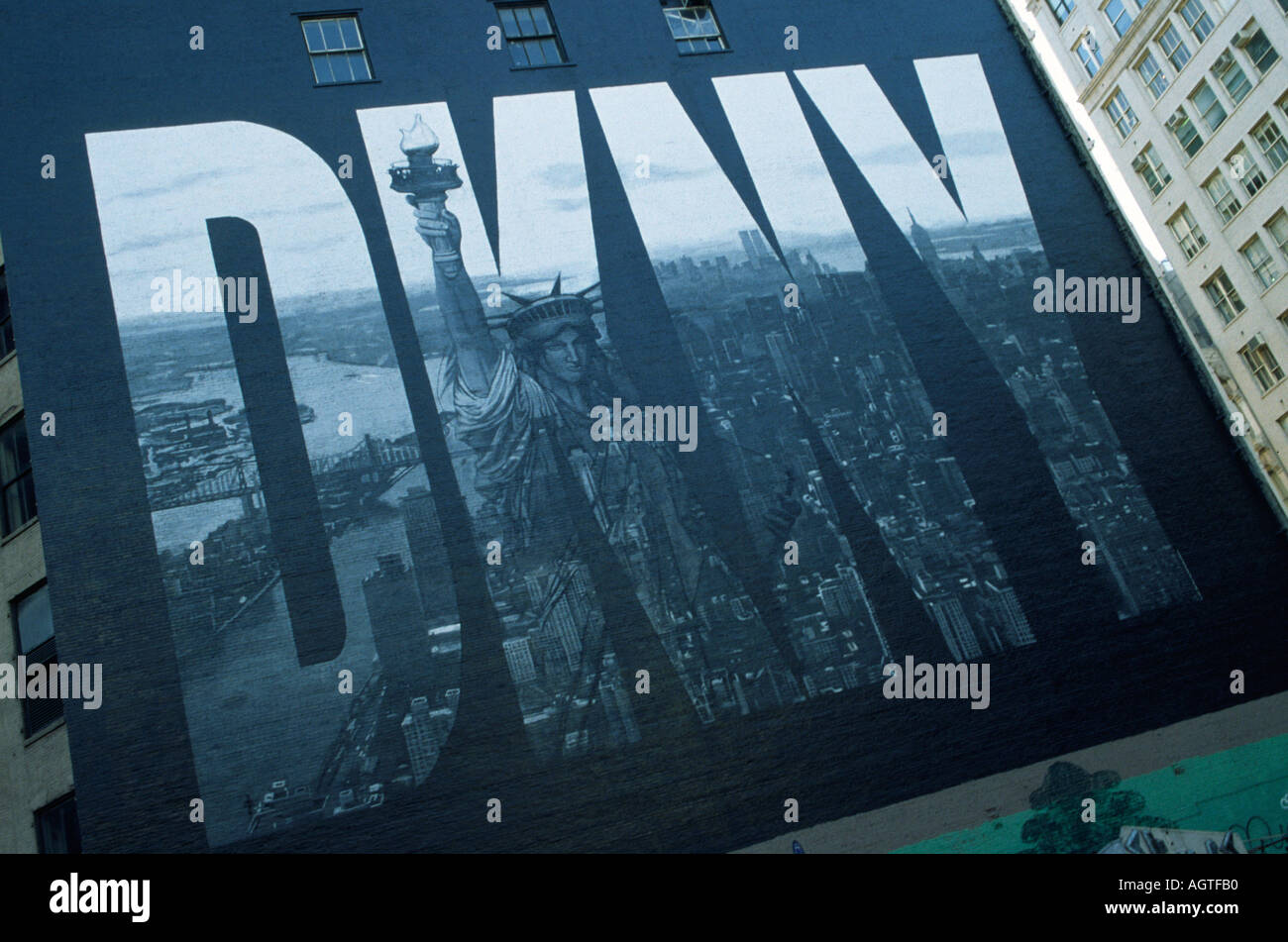 DKNY sign Houston and Broadway New York City USA Stock Photo - Alamy