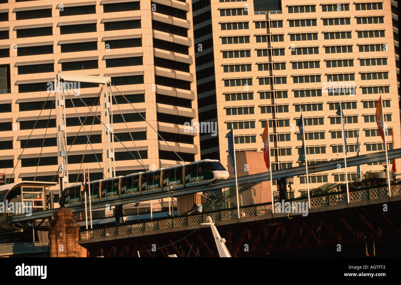 Monorail / Sydney Stock Photo - Alamy