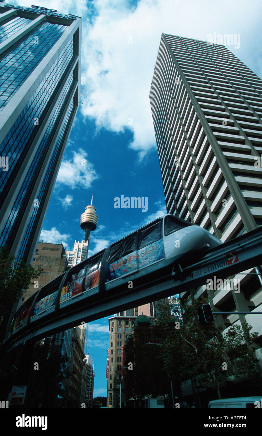 Monorail / Sydney Stock Photo - Alamy
