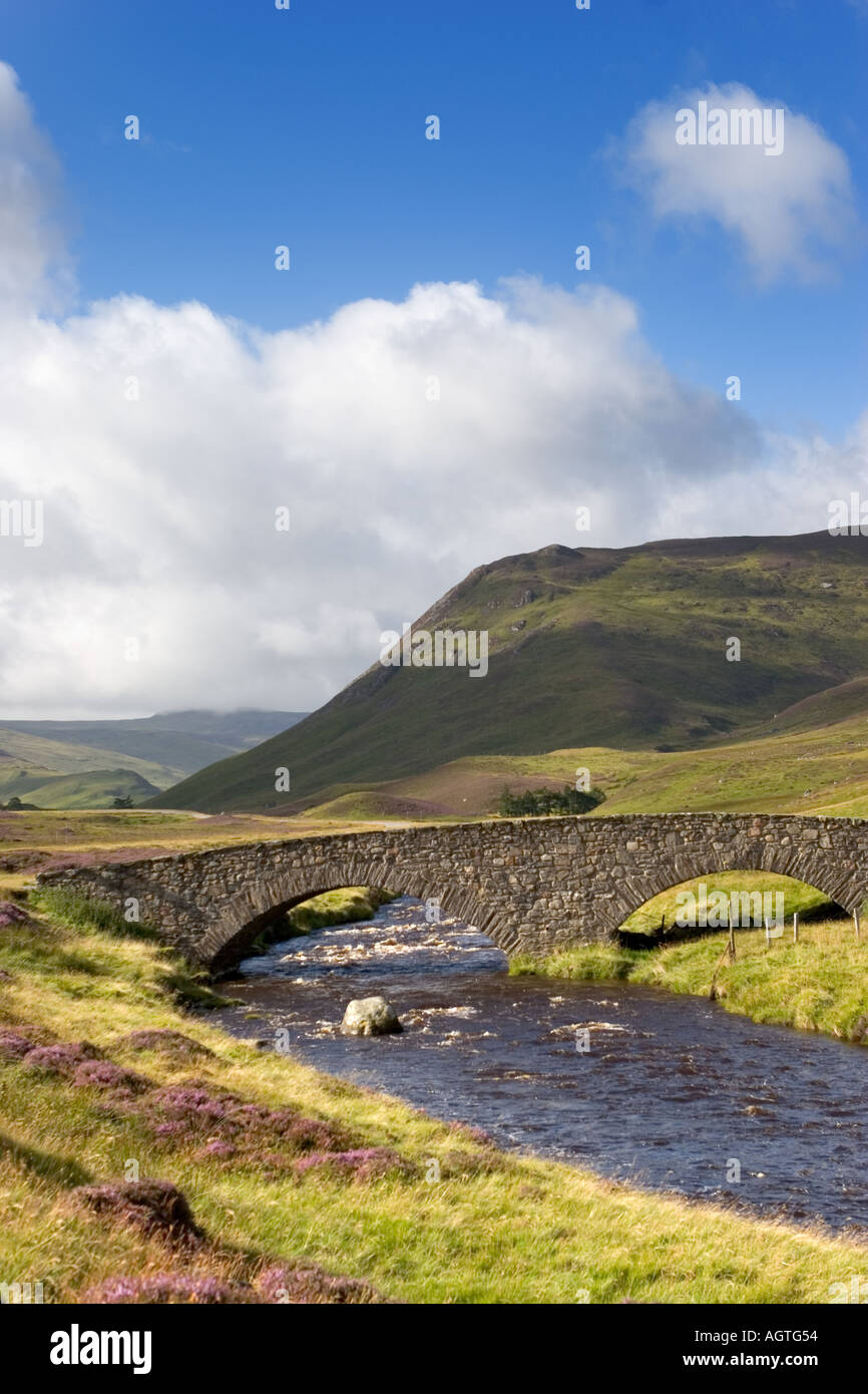 Frasers military arched road bridge Glen Clunie near Spittal of ...