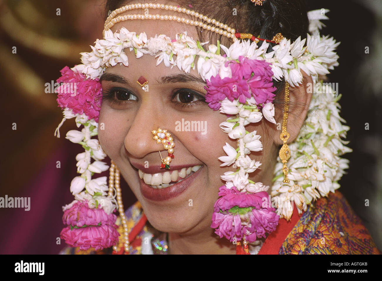 Laughing smiling bride india hi-res stock photography and images - Alamy