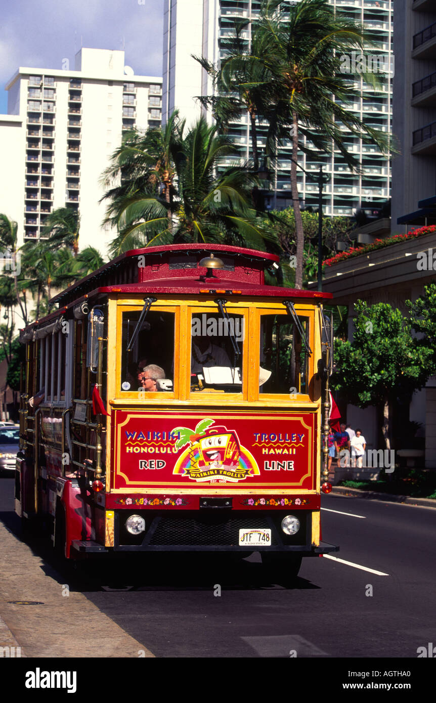 Waikiki Trolley Hawaii High Resolution Stock Photography and Images - Alamy