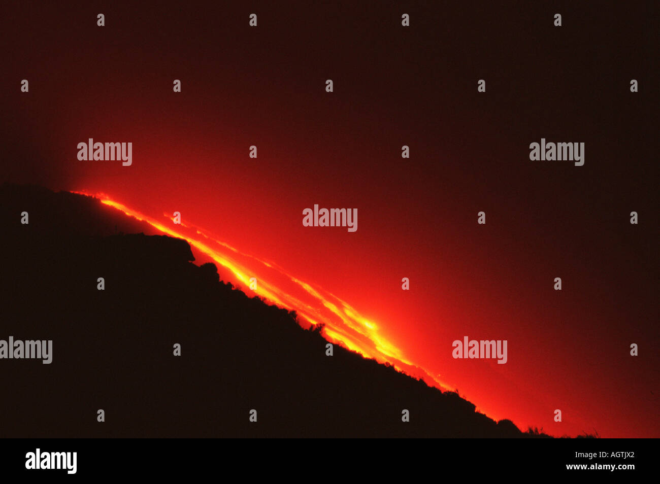 Vulcanic eruption / Stromboli Stock Photo - Alamy