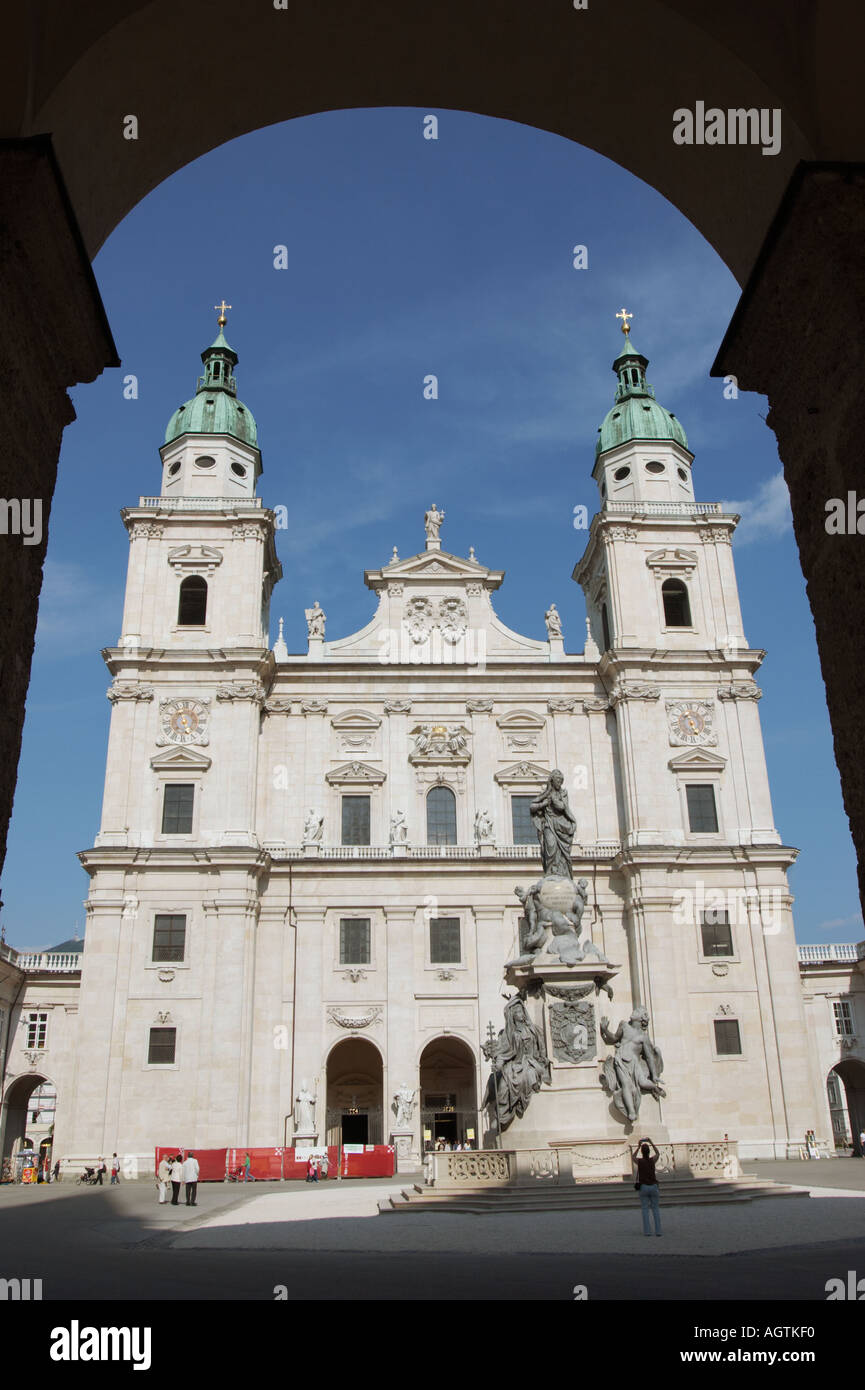 Exterior view of Salzburg Cathedral (Salzburger Dom), the 17th century ... Exterior view of Salzburg Cathedral (Salzburger Dom), the 17th century ...