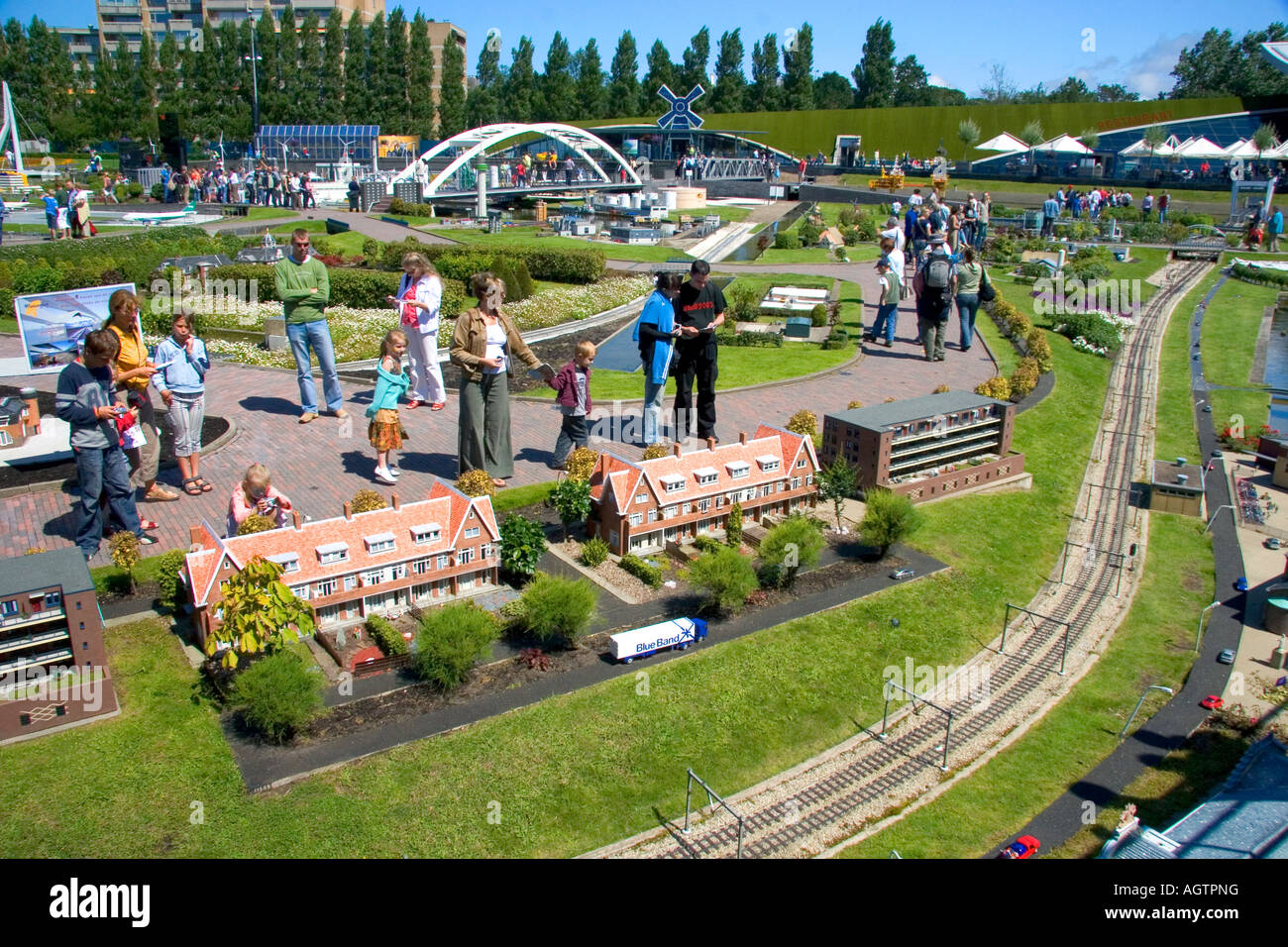 The miniature city Madurodam at The Hague in the province of South ...