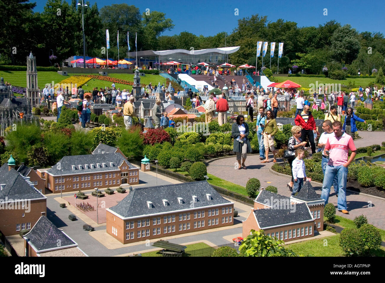 The miniature city Madurodam at The Hague in the province of South ...