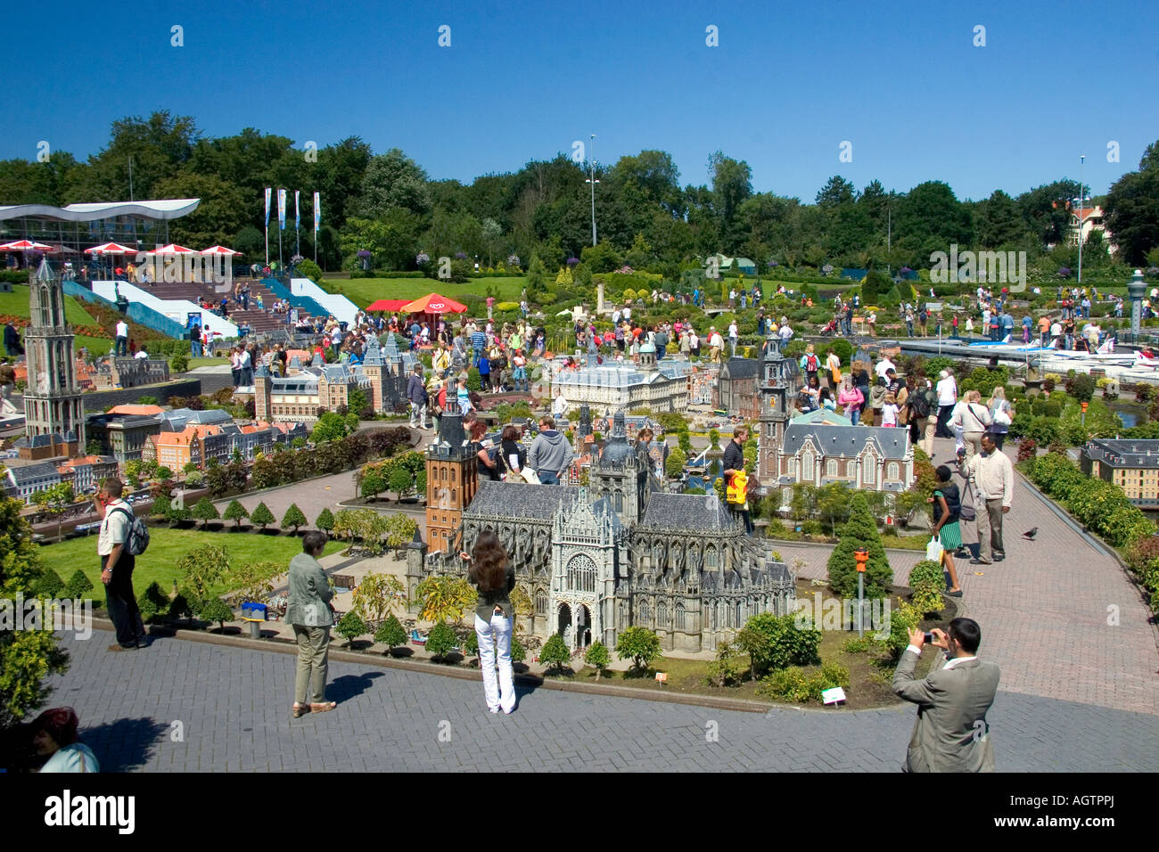 The miniature city Madurodam at The Hague in the province of South ...