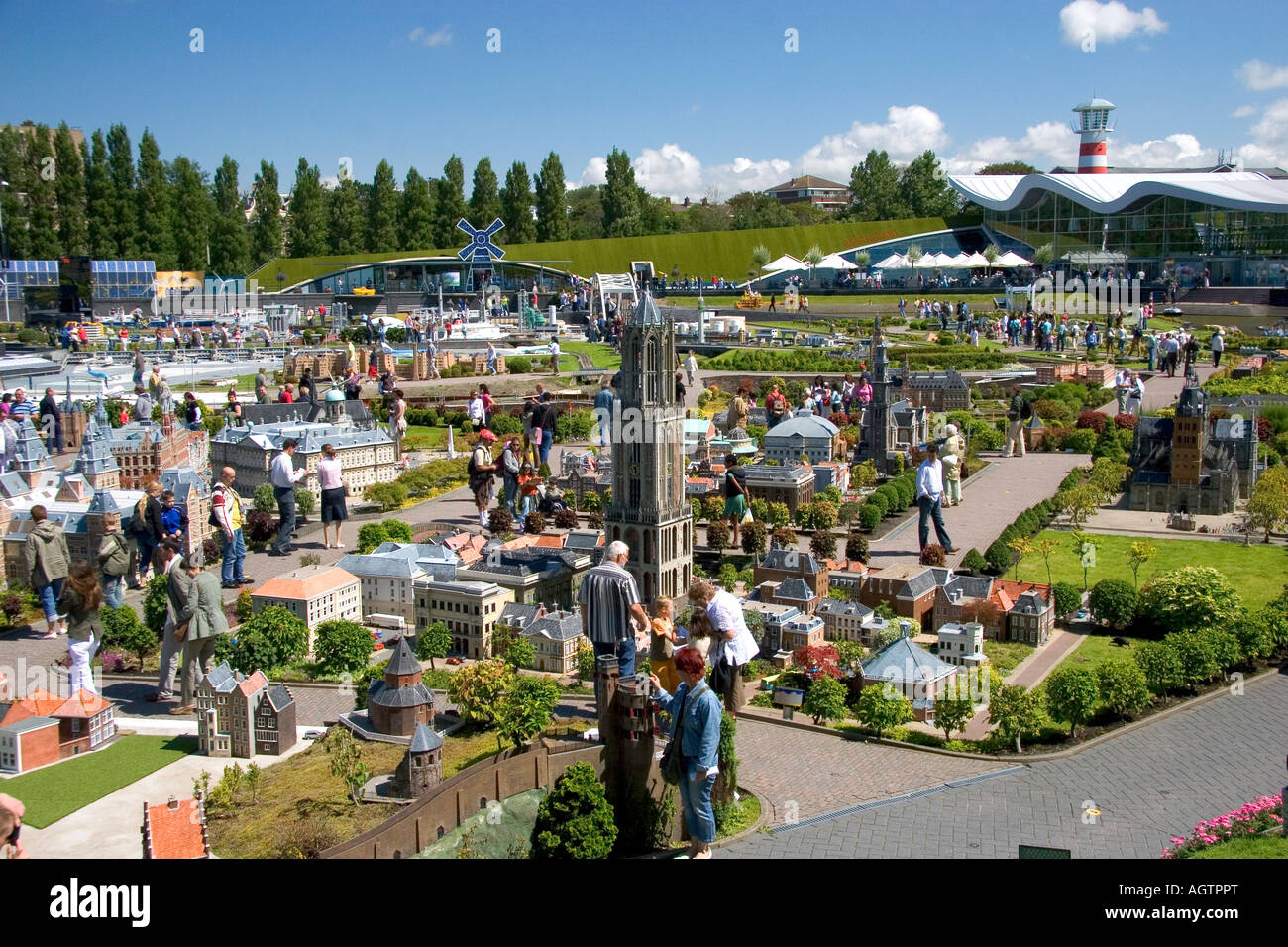 The miniature city Madurodam at The Hague in the province of South ...