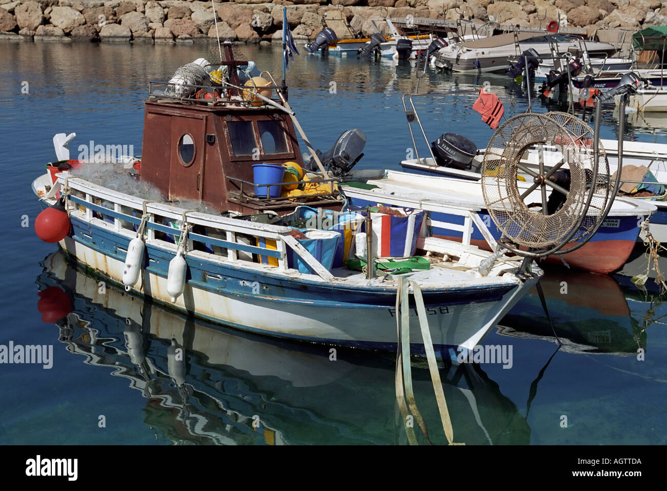 Fishing boats. Cyprus Stock Photo - Alamy