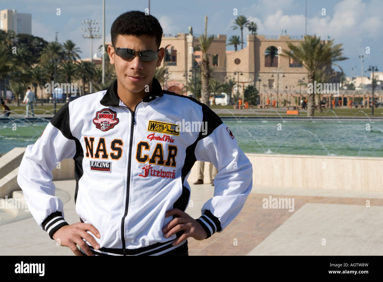 Tripoli, Libya. Young Libyan Man in Nascar Jacket, National Museum ...