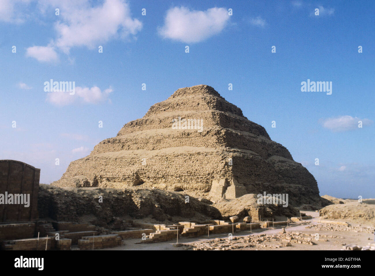 Imhotep Stepped Pyramid And Mortuary Precinct Of Djoser