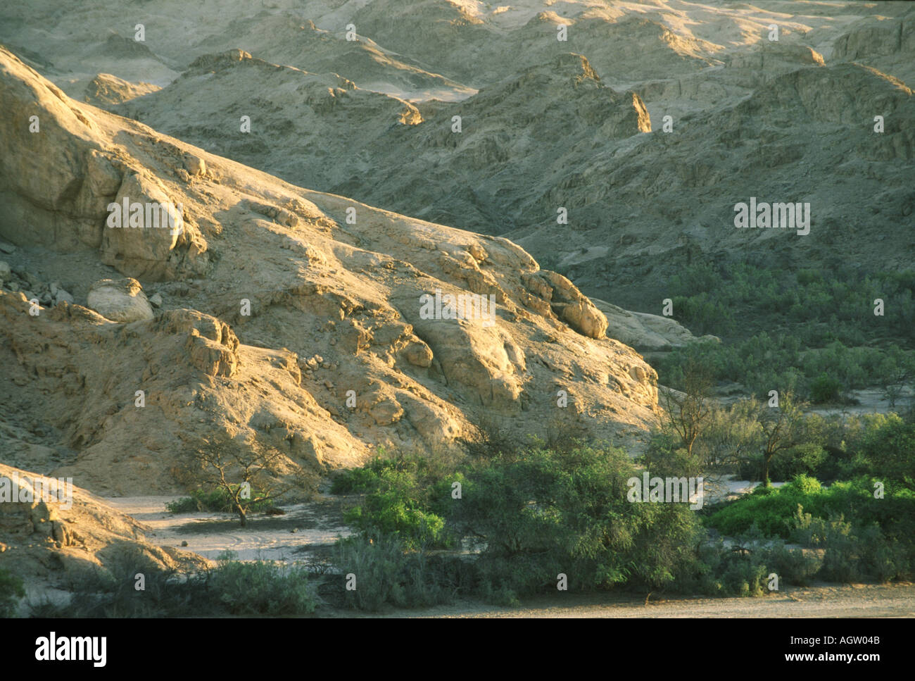 Dry river valley Namibia Africa Stock Photo - Alamy