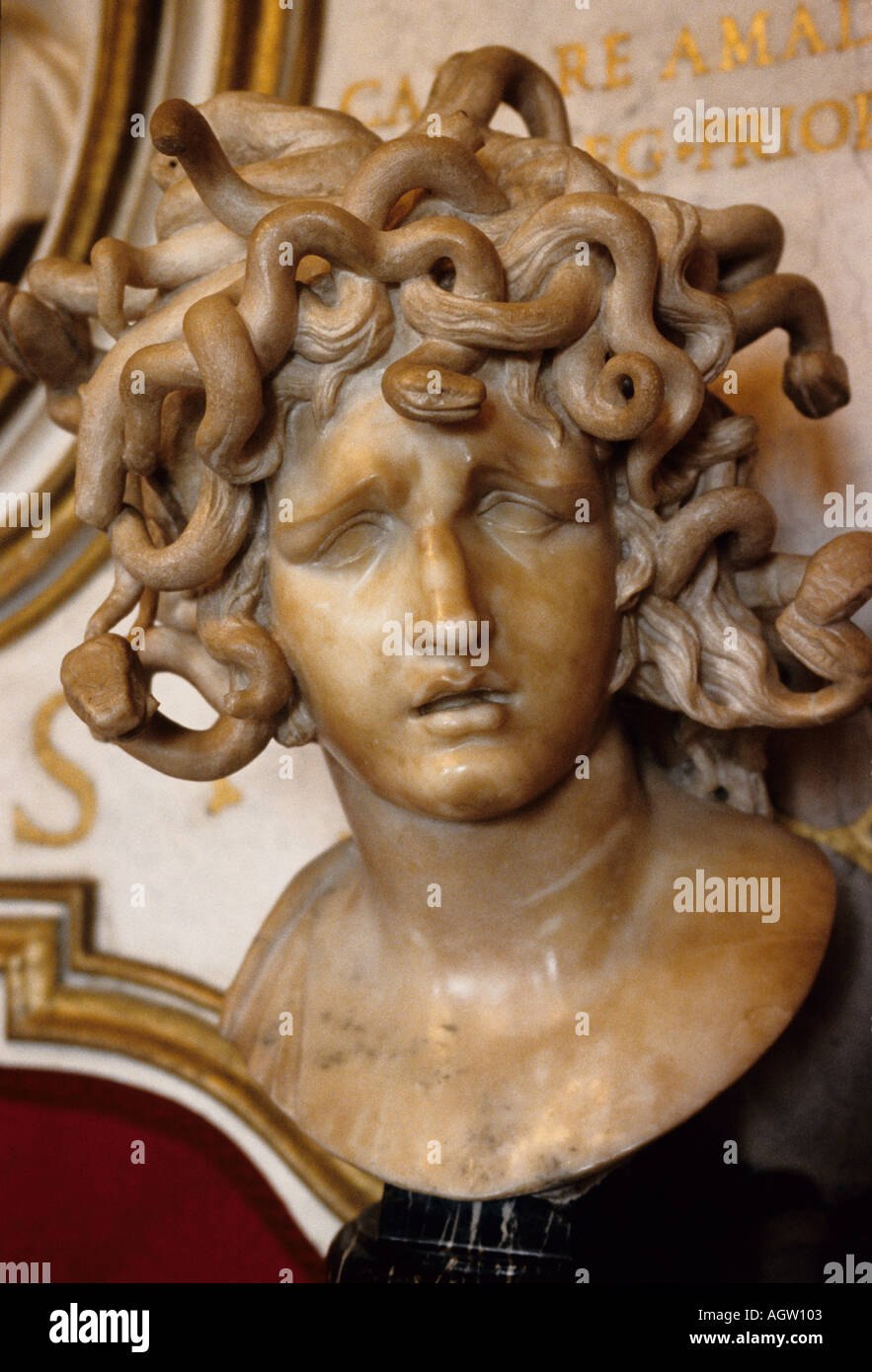 Rome. Italy. Capitoline Museums, Bernini's Medusa Stock Photo - Alamy
