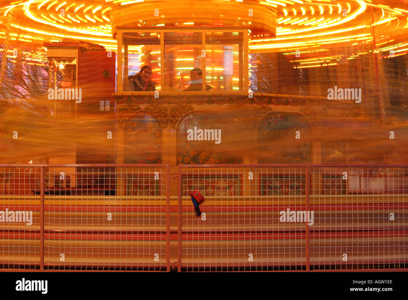 Roundabout Plymouth Fair Stock Photo - Alamy