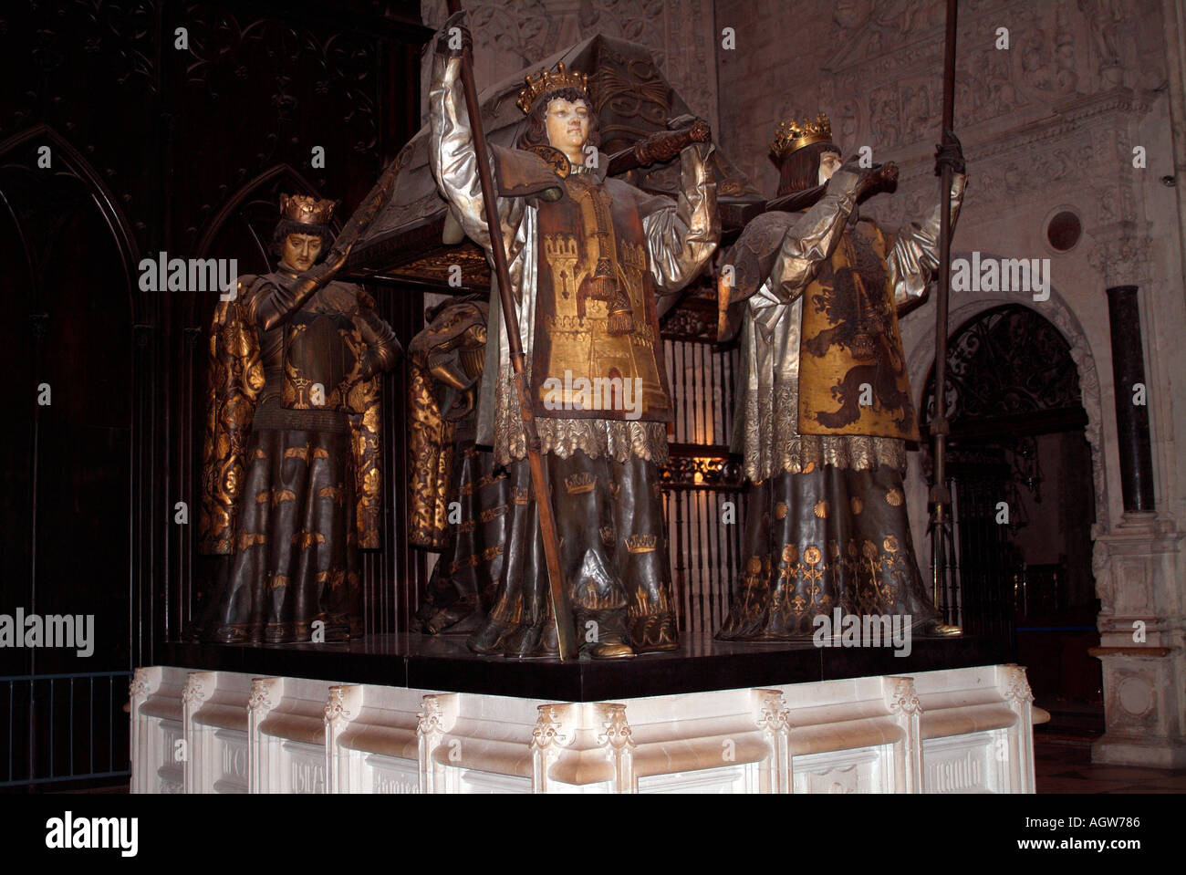 Tomb of Christopher Columbus within Seville Cathedral, Seville ...