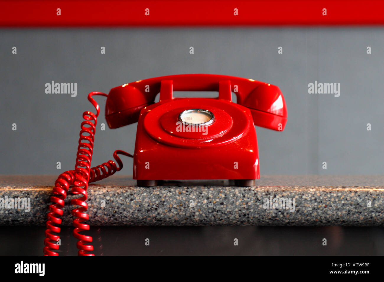 Red Telephone O Hare International Airport Chicago IL Stock Photo - Alamy