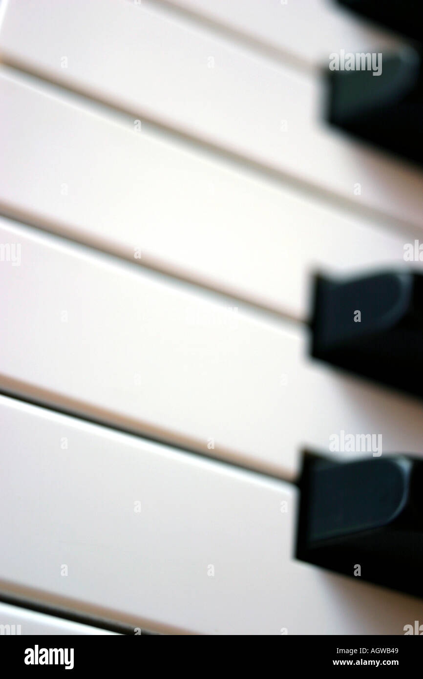 Piano keyboard close up Stock Photo - Alamy