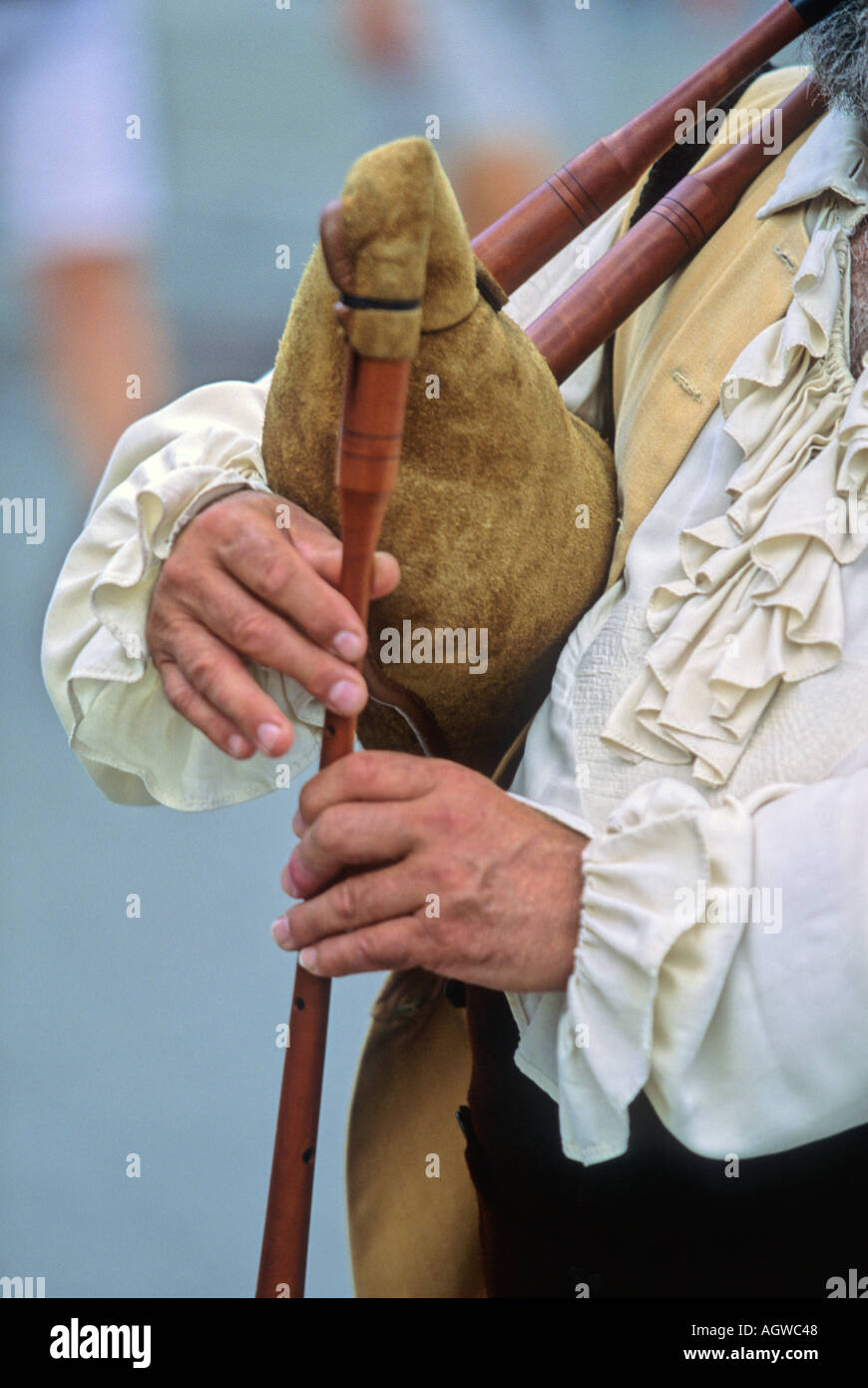 Details of traditional canadian musician Stock Photo - Alamy