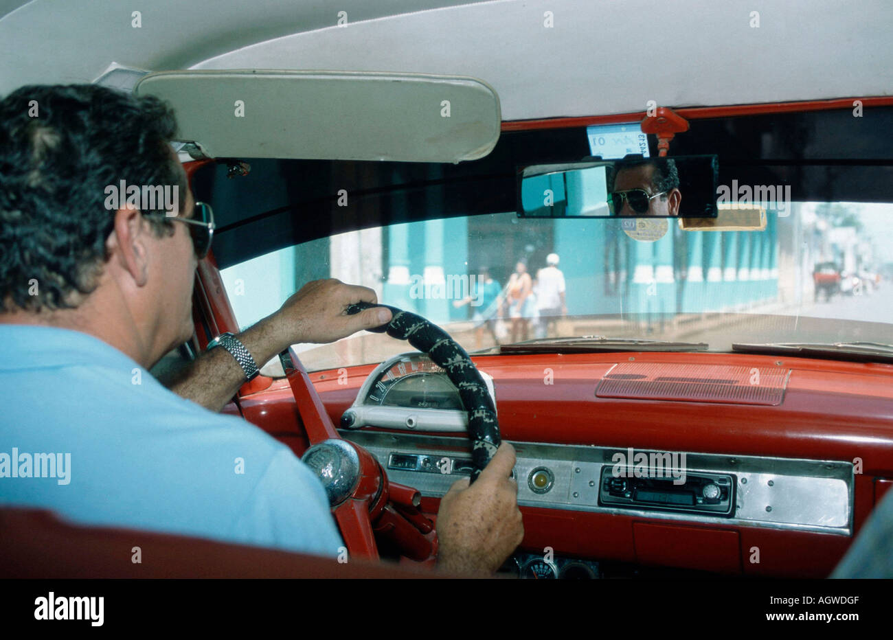 Man in oldtimer Stock Photo - Alamy