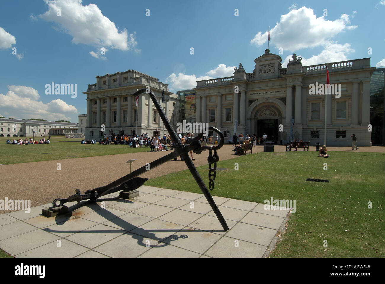 Entrance to National Maritime Museum part of Royal Museums Greenwich a ...
