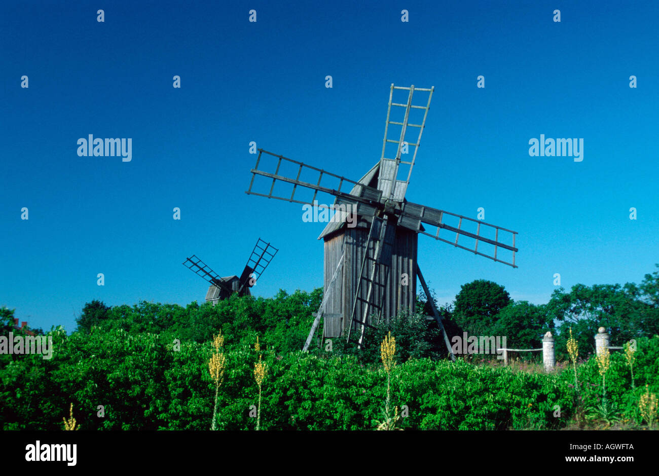 Windmill / St.Vickleby Stock Photo - Alamy