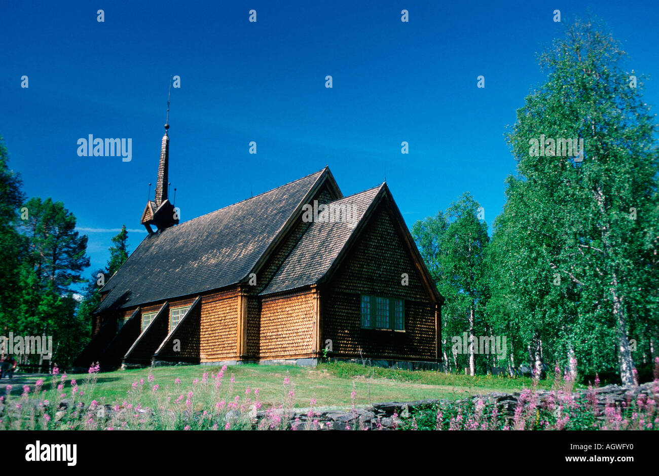 Wodden church hi-res stock photography and images - Alamy