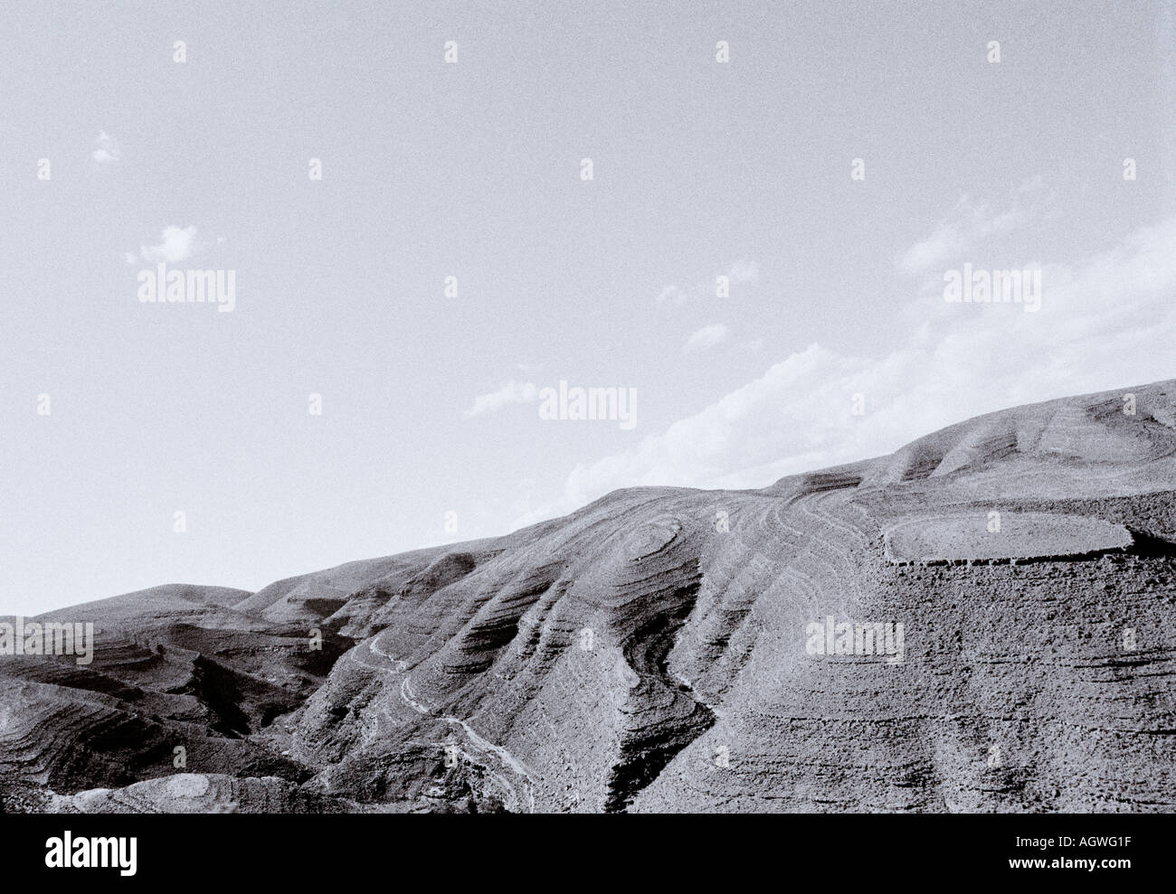 Landscape of the Atlas Mountains in Morocco in the Maghreb in North ...
