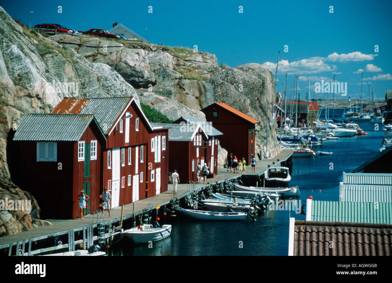 Wood house / Smogen Stock Photo - Alamy