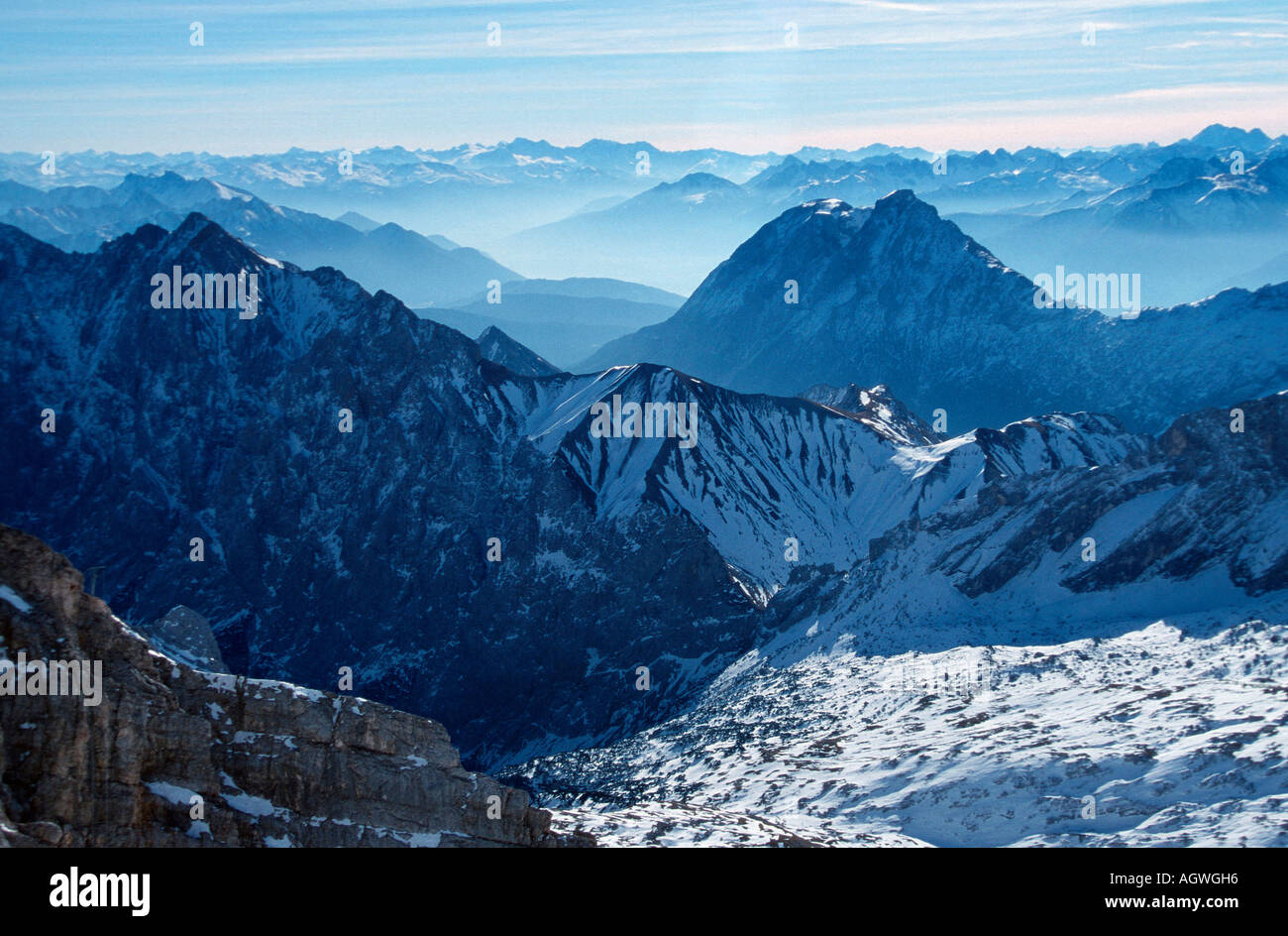 View alps from zugspitze hi-res stock photography and images - Alamy