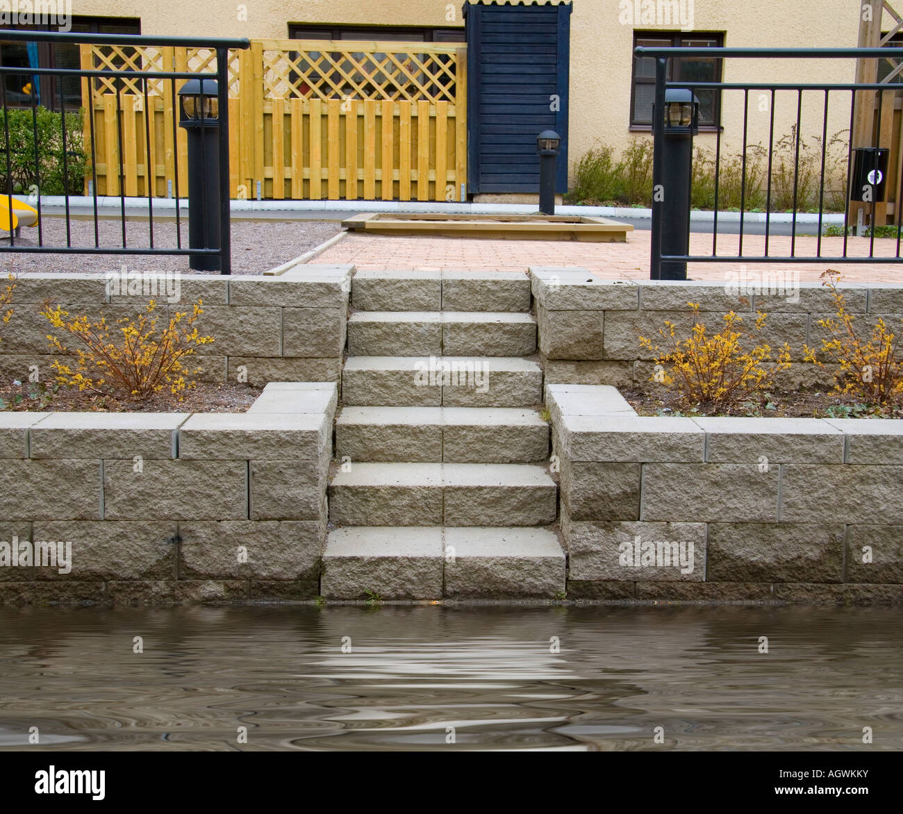 Staircase leading down into the water Stock Photo - Alamy