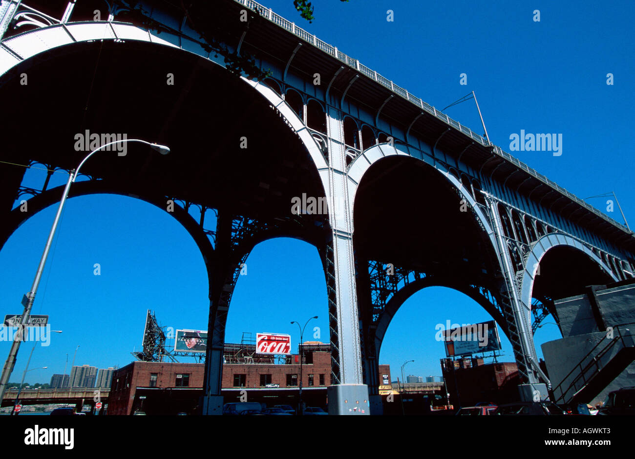 Railroad bridge / Railroad overpass / Bahnueberfuehrung Stock Photo - Alamy