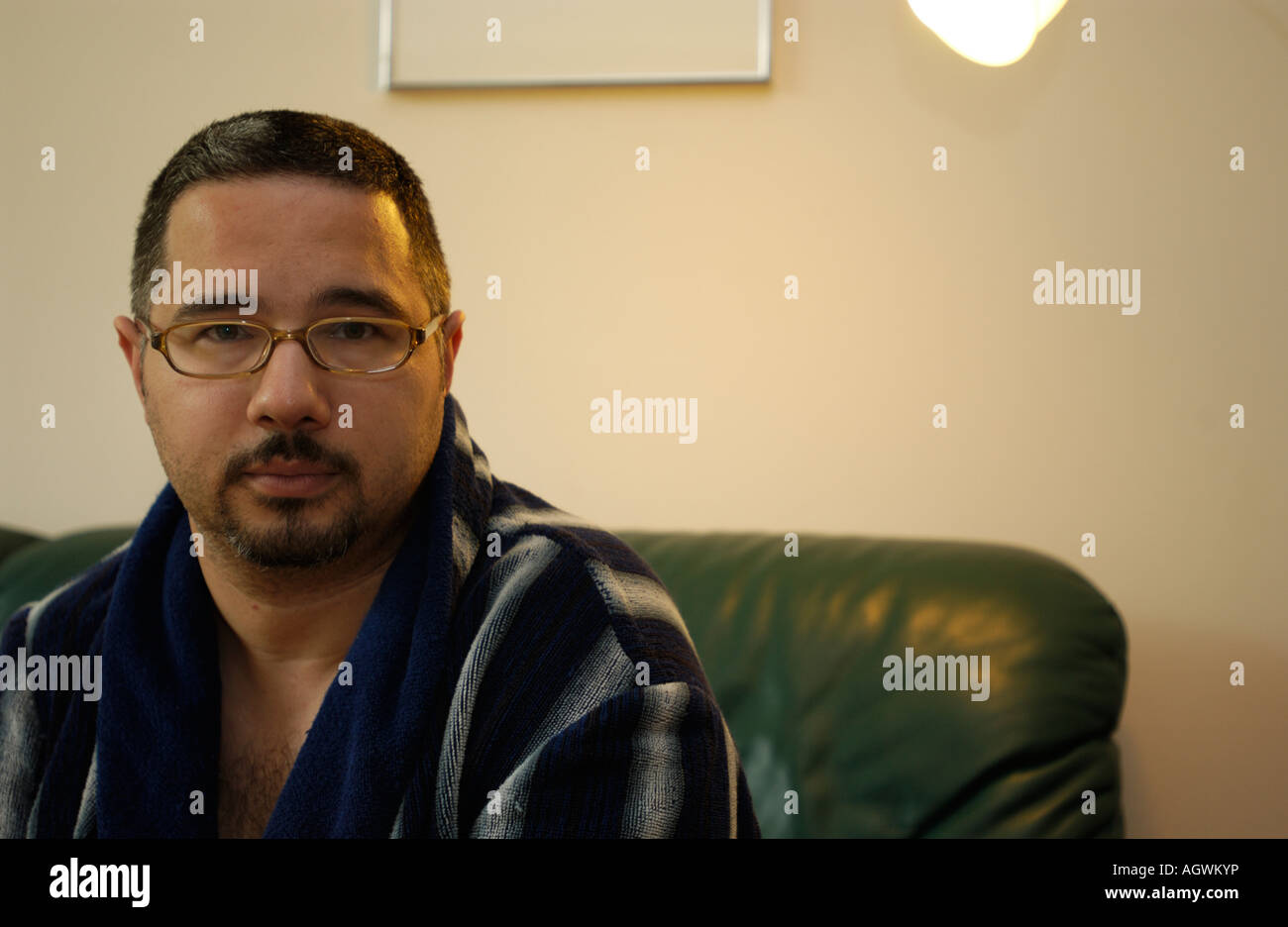 portrait of a man in Dressing gown Stock Photo - Alamy