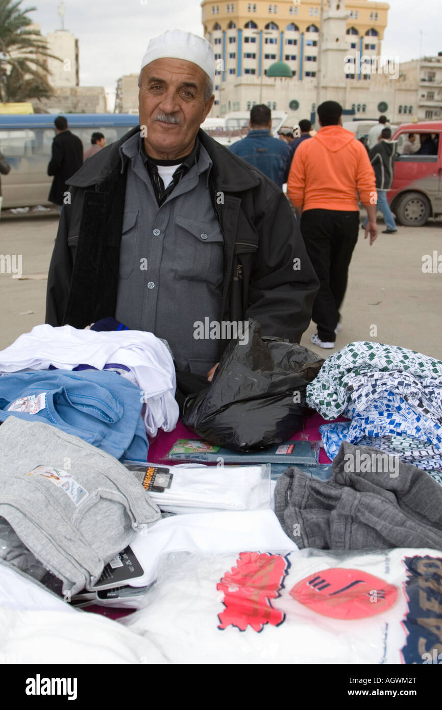 Tripoli, Libya. Libyan Clothing Vendor Stock Photo - Alamy