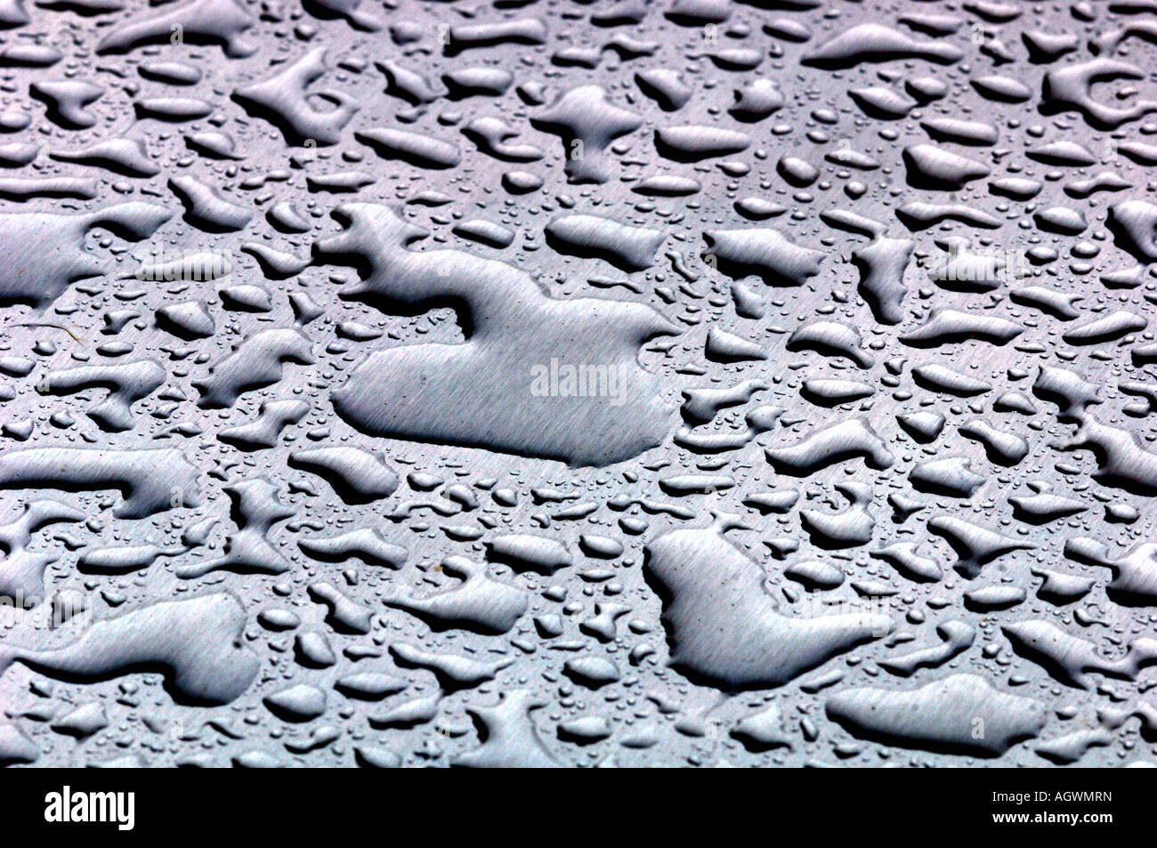 Water On Stainless Steel Stock Photo - Alamy