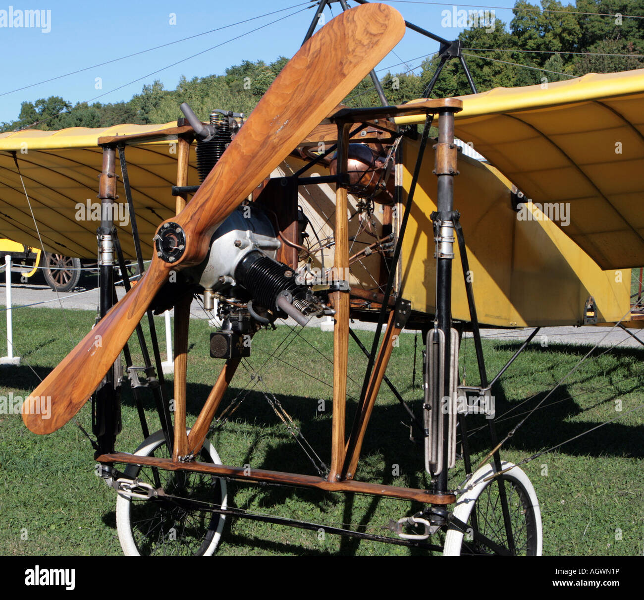 A 1909 Bleriot XI French monoplane Stock Photo - Alamy