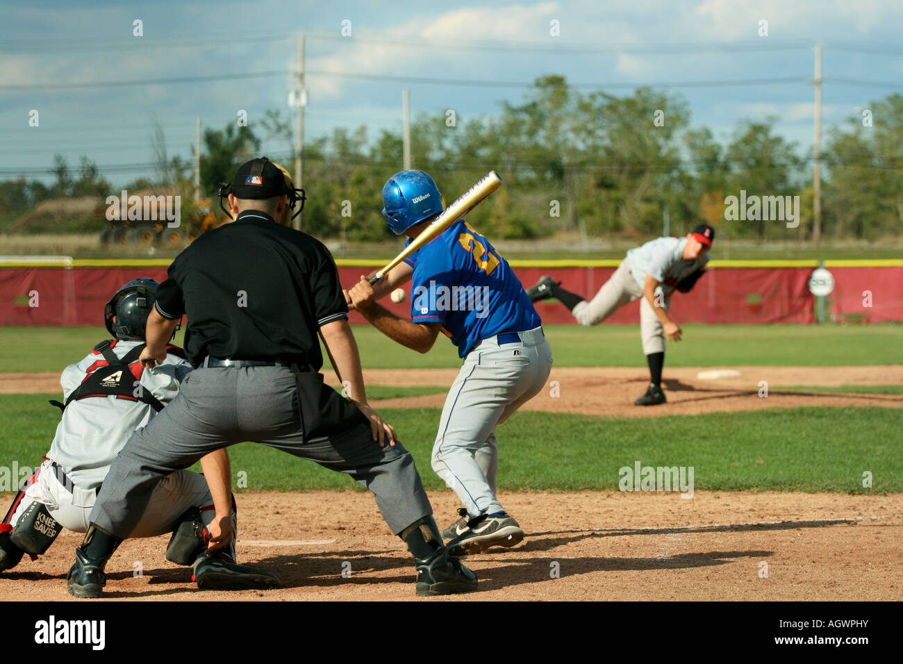 A college baseball play Stock Photo - Alamy