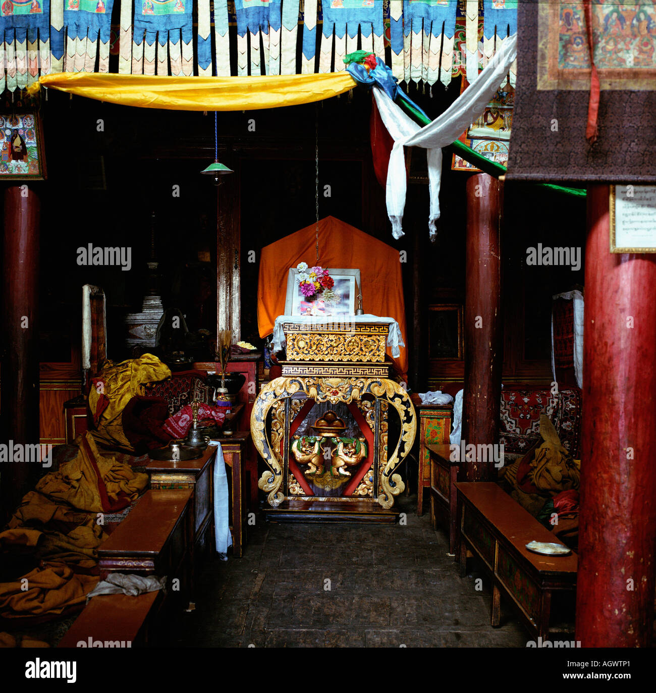 Room in a monastery / Innenraum eines Klosters Stock Photo - Alamy